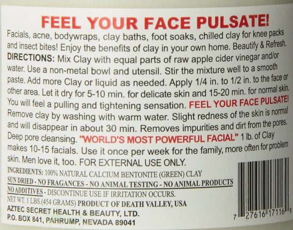 Aztec Secret 908g (2 lbs) Indian Healing Clay Mud Mask – Skincare Australia