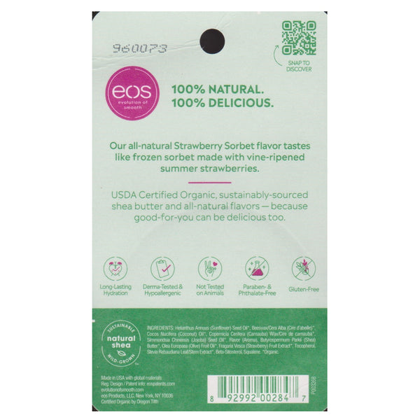 eos Strawberry Sorbet 7g Lip Balm Sphere – Skincare Australia